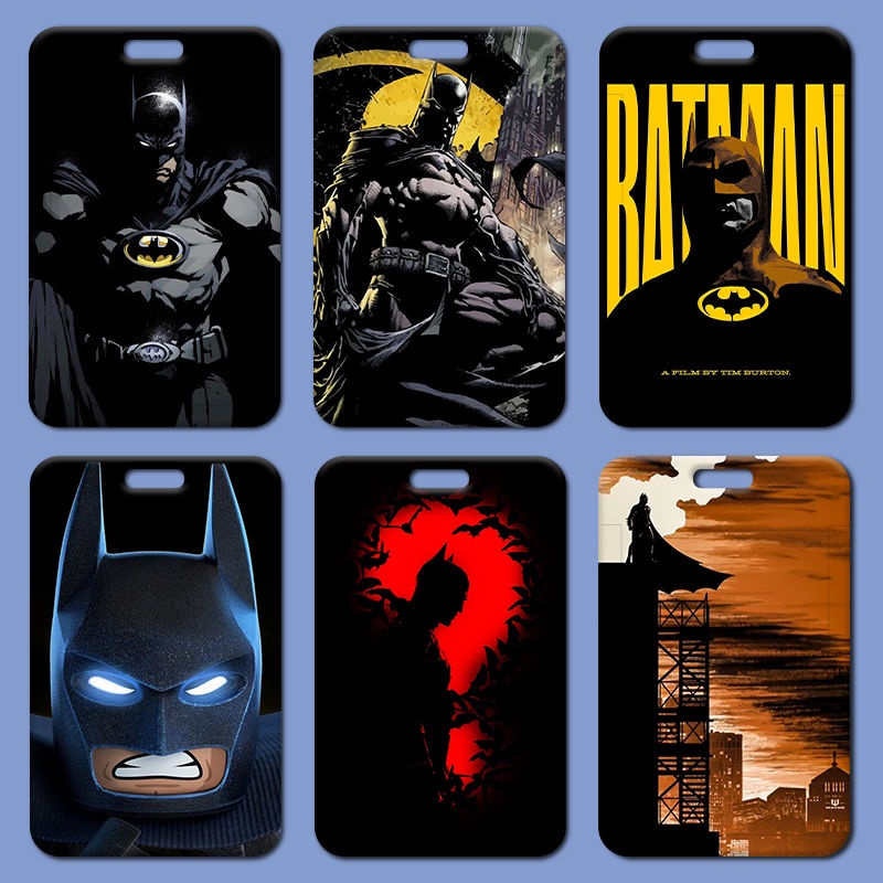Anime Cartoon Batman DIY Student School Campus ID Card Hard Cover ...