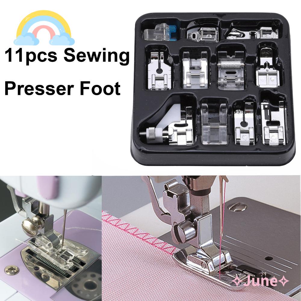 JUNE 11Pcs Domestic Sewing|Foot Household Darning Presser Feet Sewing ...