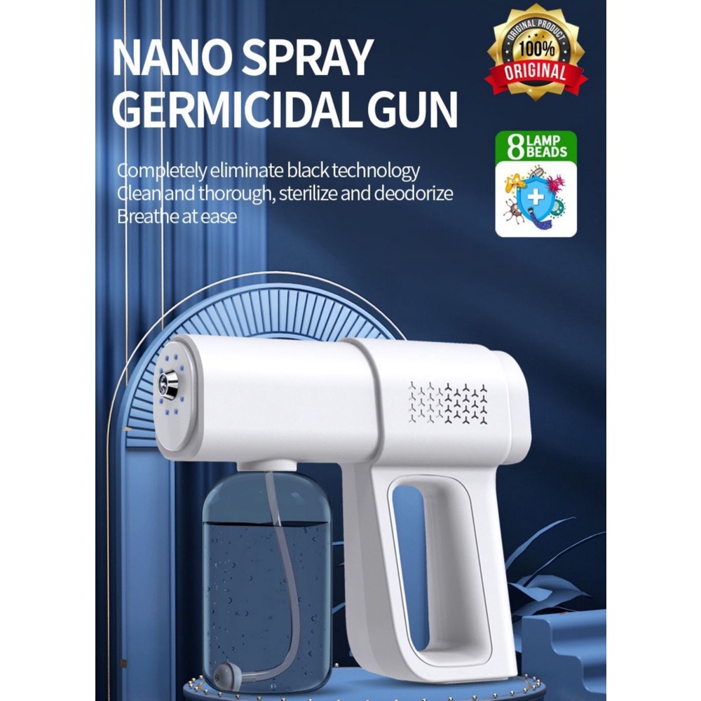 K5 PRO Rechargable Sanitizer Spray Disinfection Machine Nano Atomizer Blue Ray Disinfectant ...