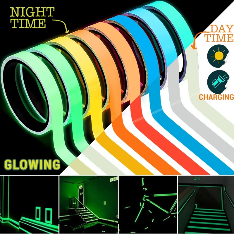 Luminous Tape Car Styling Reflective Self-adhesive Sticker Glow In Dark ...