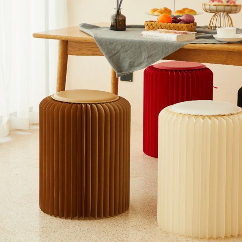 Organ Paper Folding Stool Shoes Changing Footstool Household Small ...