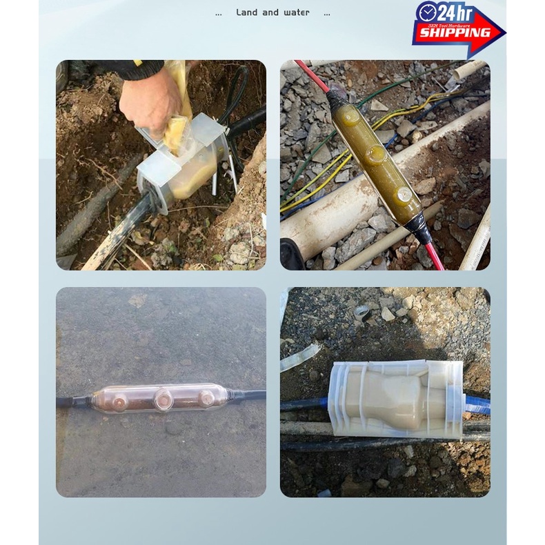 Glue Filling Waterproof Junction Box Submersible Pump Underwater Joint ...