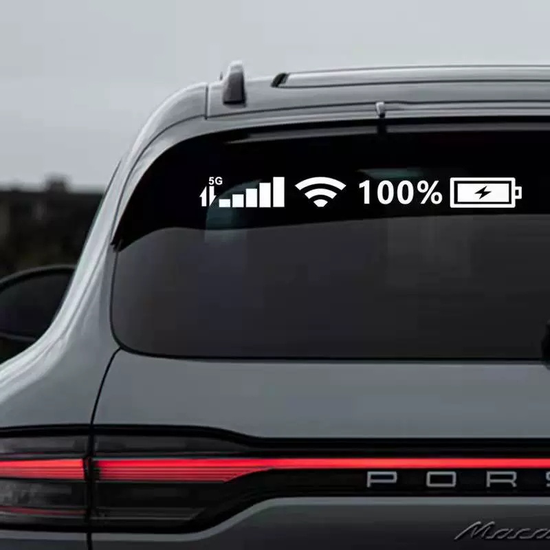 Signal WiFi Full Battery Sign Stickers Funny for Cars, Car Window ...