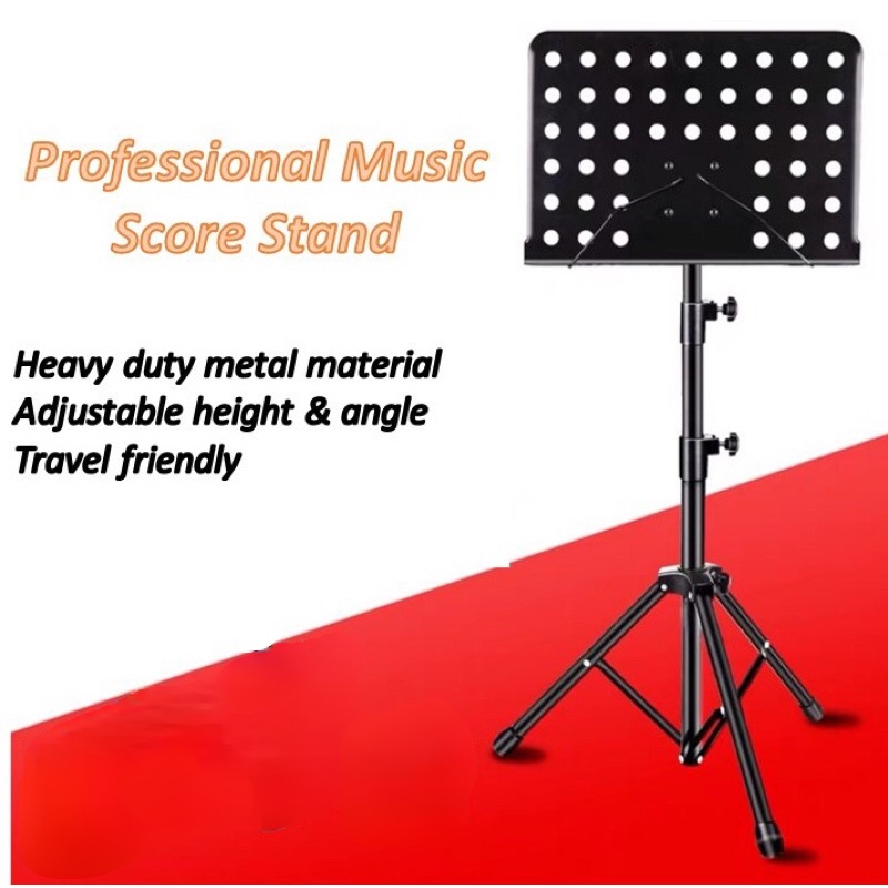 🔥SG STOCK🔥 Foldable Music Stand Heavy Duty Music Stand Foldable ...