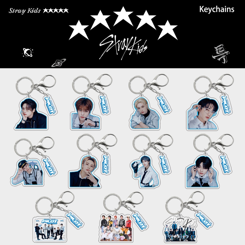 Ellen Stray Kids 5-STAR keychain Felix acrylic bag pendant BANGCHAN LEE ...