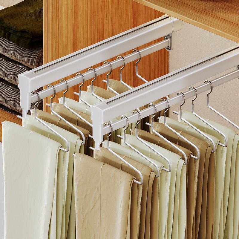 Multifunctional pull-out trouser rack storage gods top loading closet ...