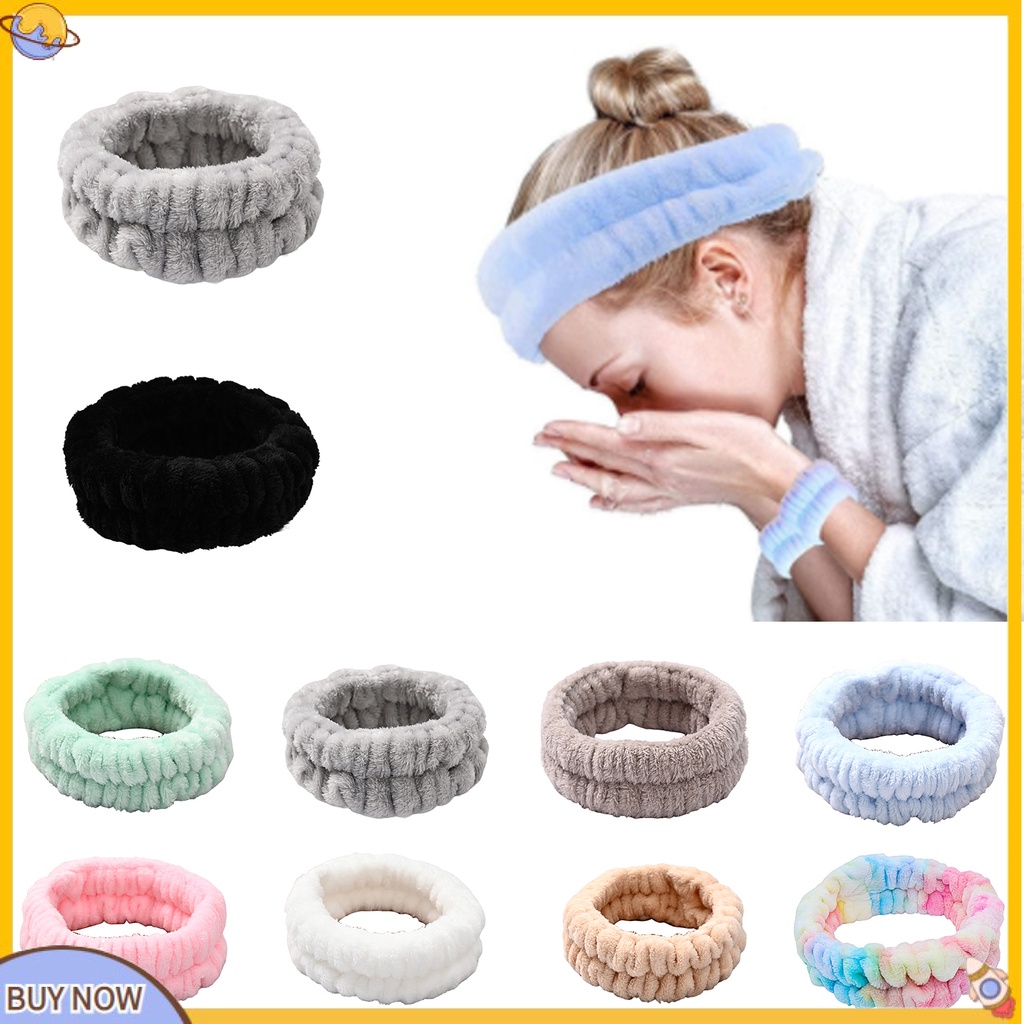 Ultra-light Washband Flannel Women Facial Makeup Hairband Skin Care ...