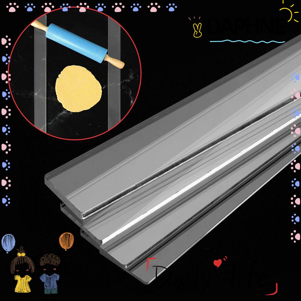 DAPHNE 2Pcs Kitchen Acrylic Balance Ruler Fondant Icing Thickness Ruler ...