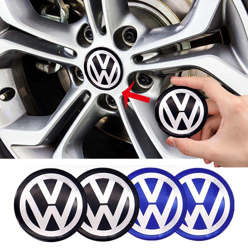 4pcs 56mm Car Wheel Center Hub Cap Badge Emblem Decal Wheel Sticker For ...