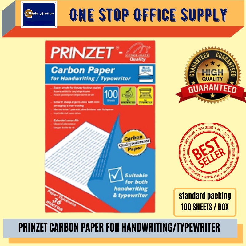 PRINZET CARBON PAPER (BLUE) / Carbon Paper / 100PCS / 210mm x 300mm ...