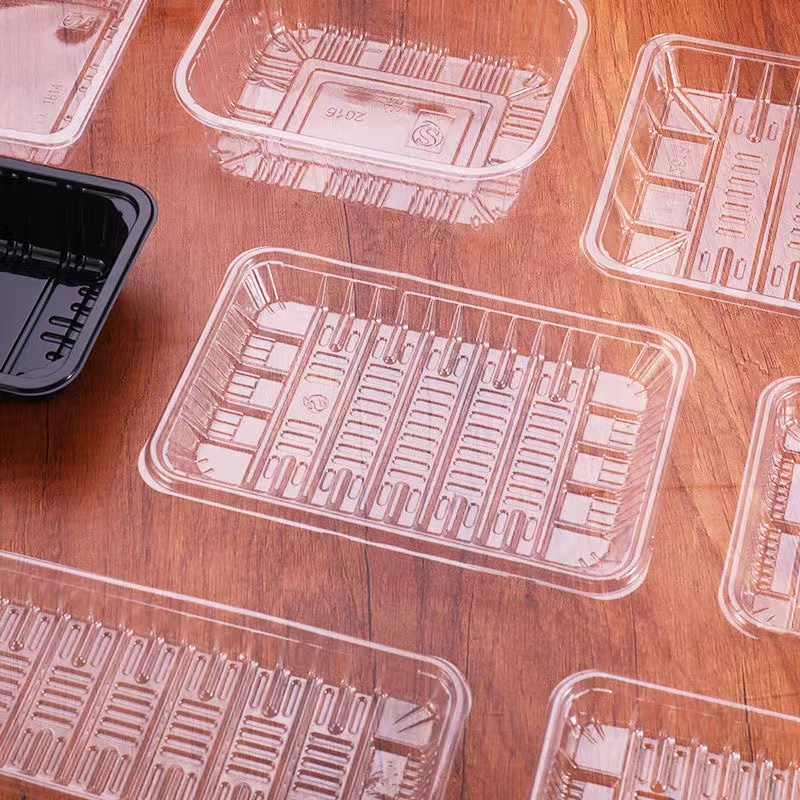 [Disposable Tray] Disposable Transparent Tray Thickened Supermarket ...