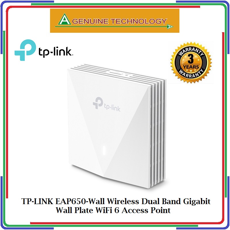 TP-LINK EAP650-Wall (EAP650 WALL) Wireless Dual Band Gigabit Wall Plate ...