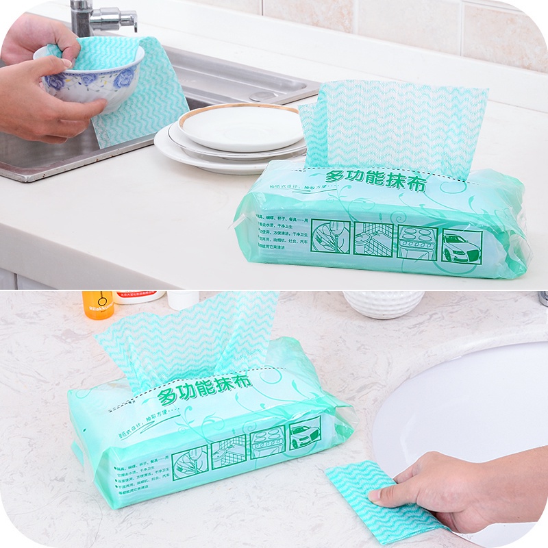 [SG Stock] Disposable Kitchen Towel Paper Roll/Packet 50 pcs /80 pcs ...