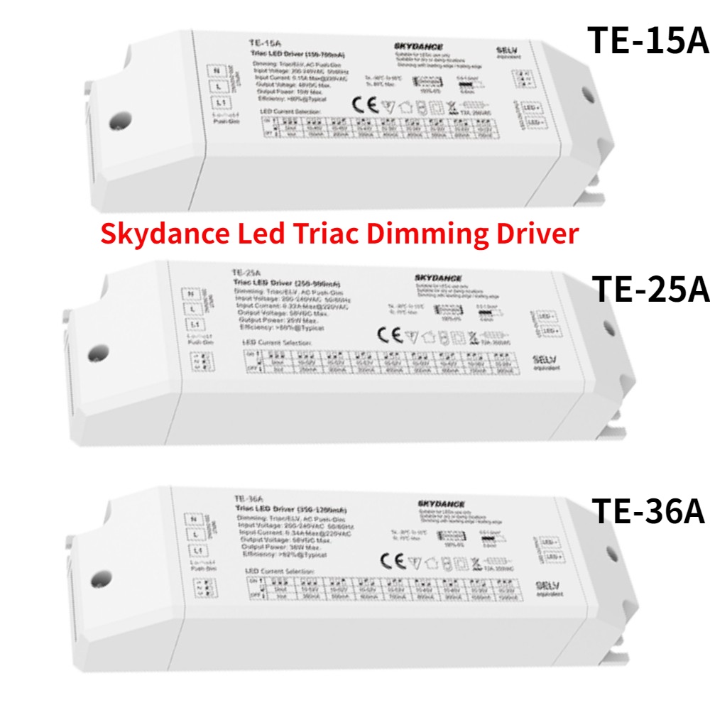 Skydance Led Triac Dimming Driver TE-15A/25A/36A 200-240V Input,Output ...