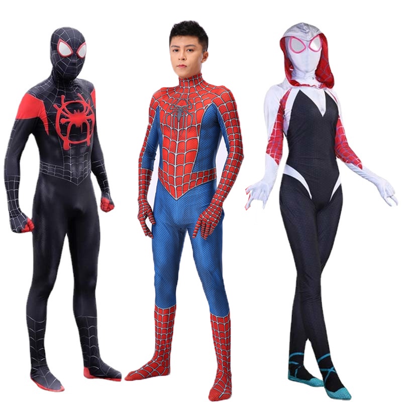 Lens style Miles Morales Costume Peter Parker Costume Gwen Stacy Mask ...