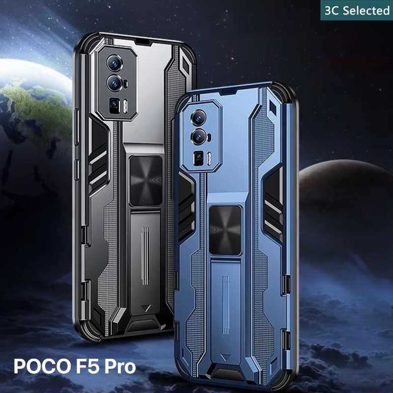 Built-in Stand Case POCO F5 F4 F3 Pro GT Shockproof Anti-fingerprint ...