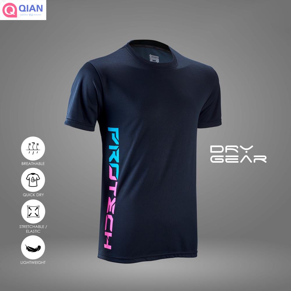 Quick Dry Breathable Protech Dry Fit Sport Graphic T-Shirt | Shopee ...