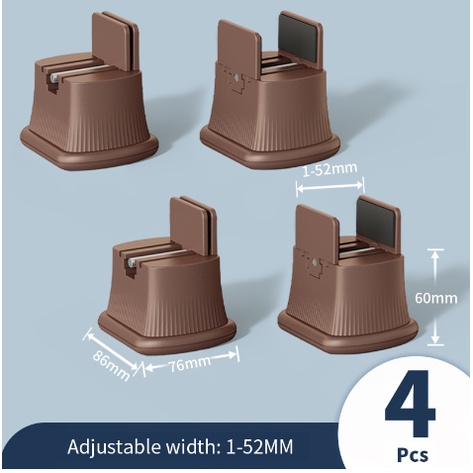 OATSBASF Width Adjustable Chair Leg Uprights Screw Clamp Furniture ...