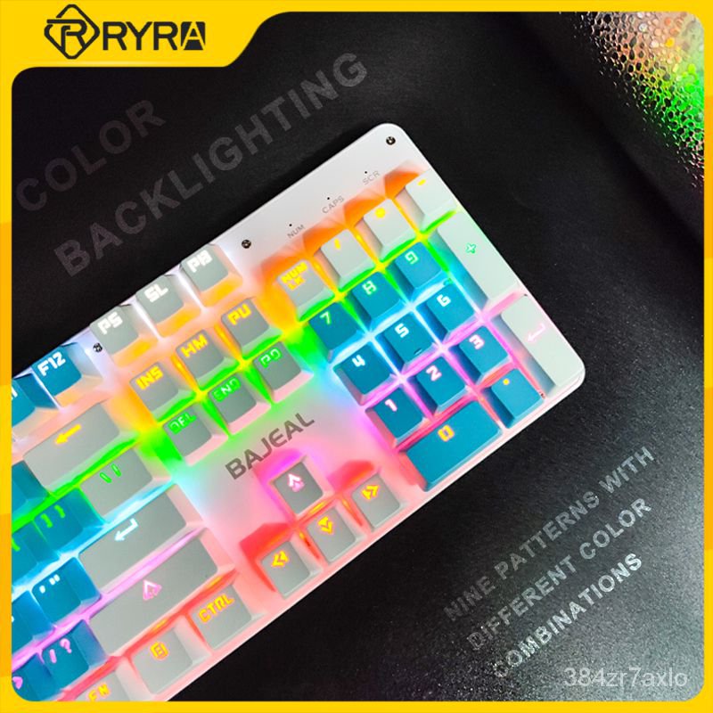 K500 Real Mechanical Keyboard Red Axis Dual-color Plugging Axis Eating ...