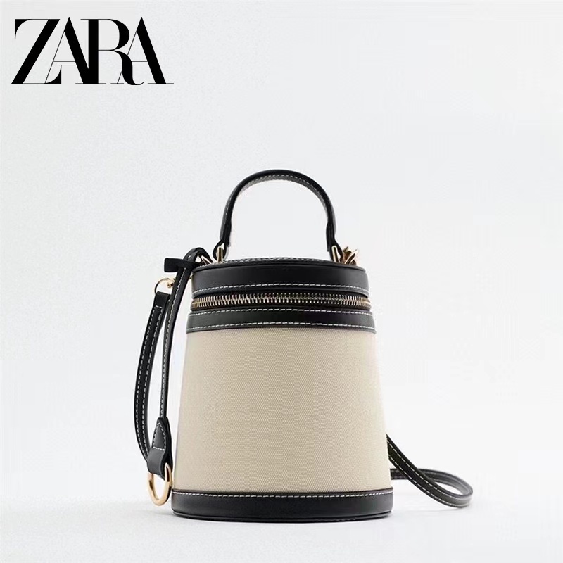 ZARA new product women's bag hit color round mini single shoulder ...
