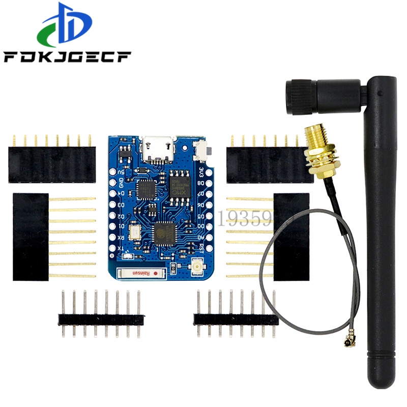 WEMOS D1 Mini Pro 4M 16M Bytes External Antenna Connector NodeMCU Based ... WEMOS D1 Mini Pro 4M 16M Bytes External Antenna Connector NodeMCU Based ...
