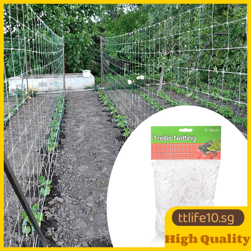 Plant Trellis Netting Heavy-Duty Polyester Plant Support Vine Climbing ...