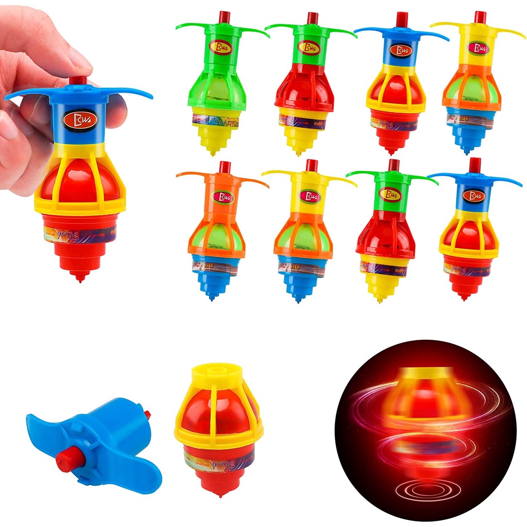 2/5/10-Pack Light Up Spinning Tops for Kids, LED Light Up Flashing ...