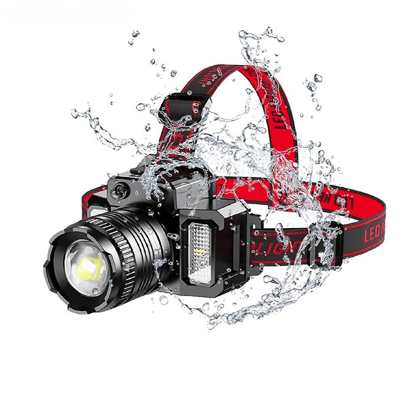 Water Proof Headlamp Induction Led Head Flashlight Rechargeable IPX65 ...