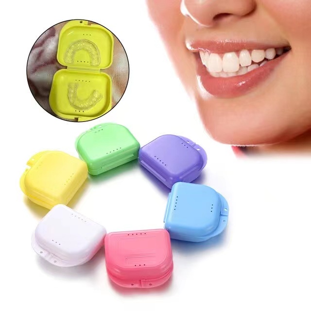 Colorful Dental Retainer Denture Box Dental Retainer Portable ...