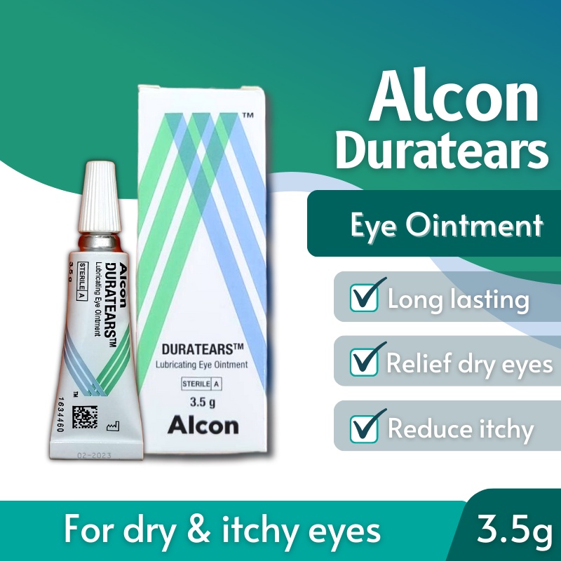 [Exp : 2027] Alcon Duratears Lubricating Eye Ointment for Dry Irritated ...
