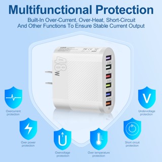 6ports In 1 Super Fast Charging Charger Anti Overcharging Anti-static ...
