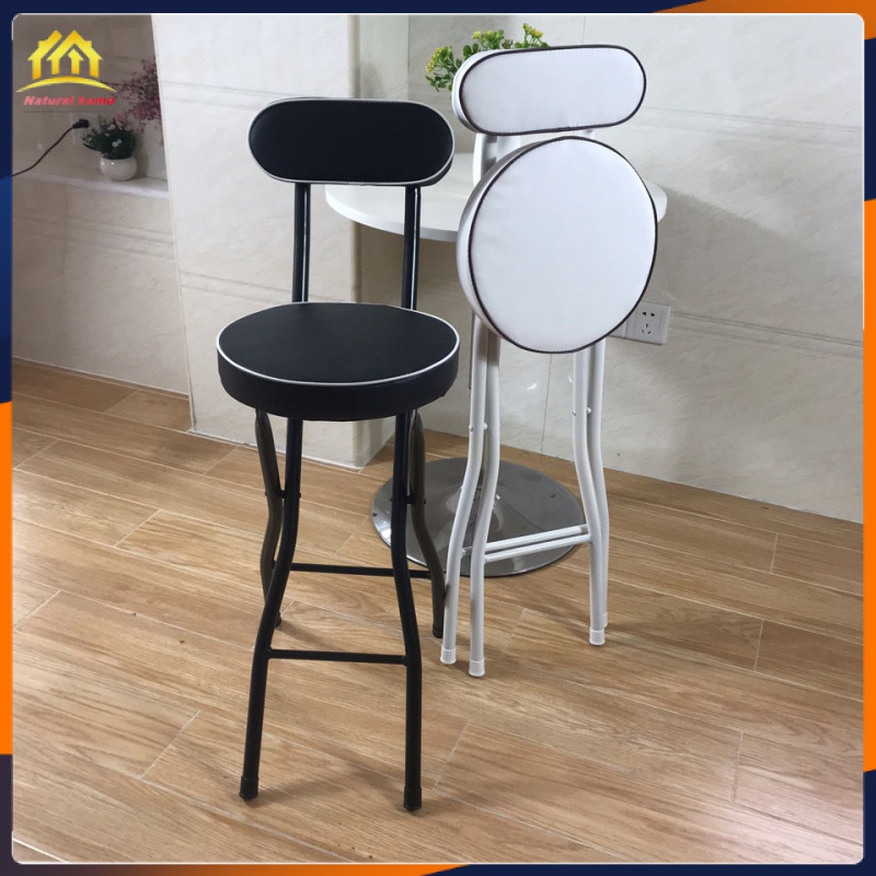 Folding Bar Chair Cushion Bar Stool Foldable Steel Chair Folding Chair ...