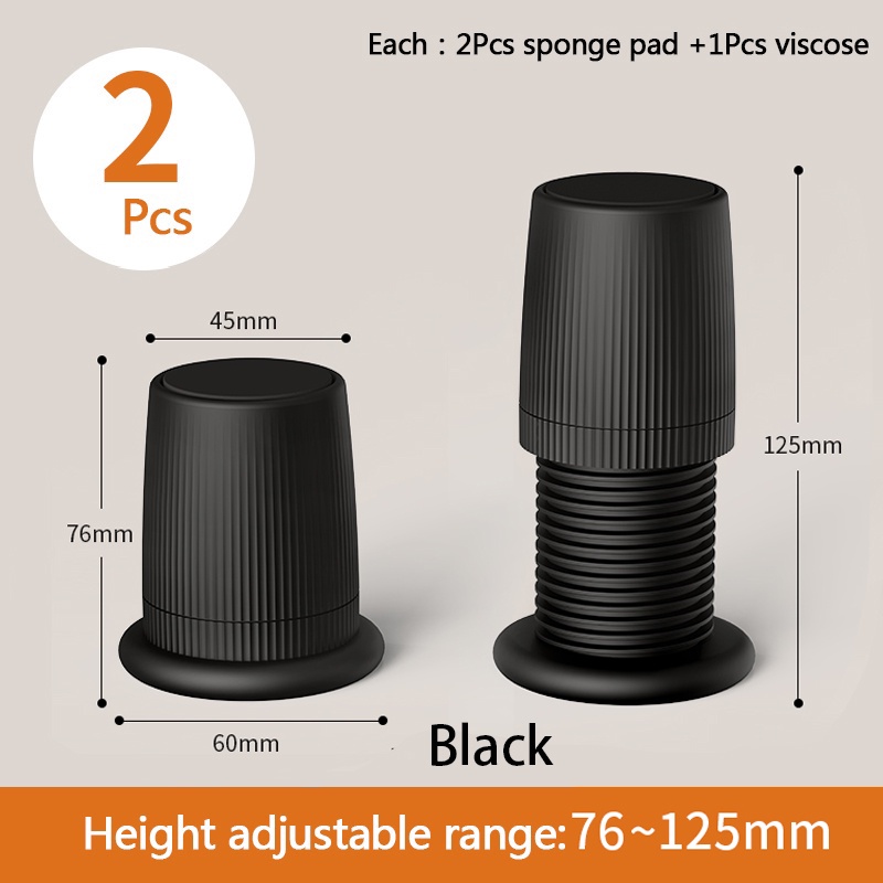 OATSBASF Adjustable Furniture Risers Heavy Duty Bed Risers for Dorm ...