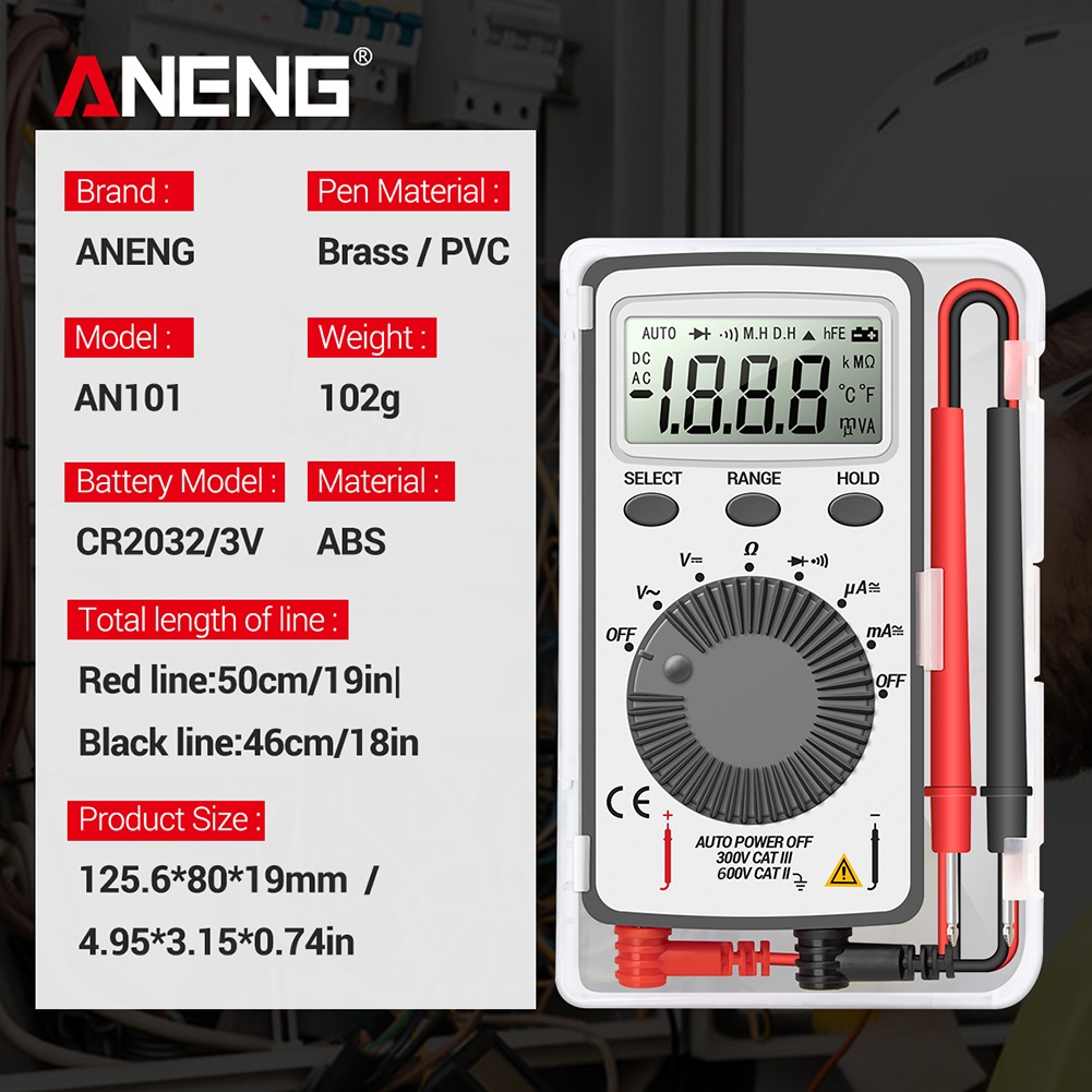 [Hotbrand.sg] LCD Pocket Digital Multimeter AC/DC Automatic Portable ...