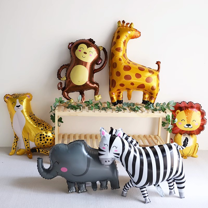 Safari Jungle Animal Balloons Wild One Birthday Baby Shower Wildlife ...