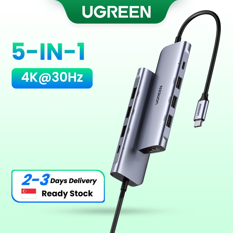 UGREEN USB C Hub With 4K HDMI, 5-In-1 Type C OTG Hub Multi-port Adapter ...
