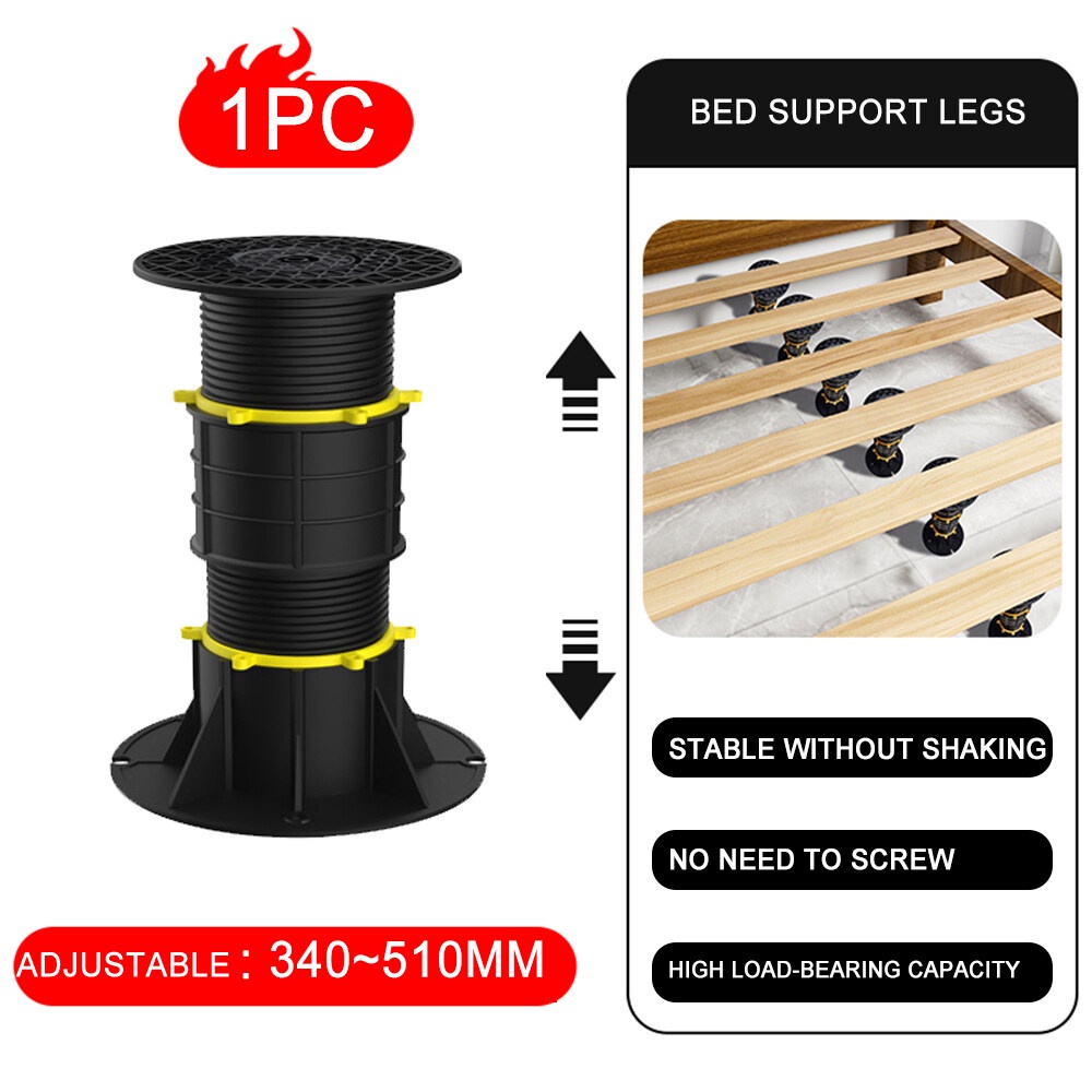 Bed Support Frame Adjustable Height Enhanced Universal Support Foot ...