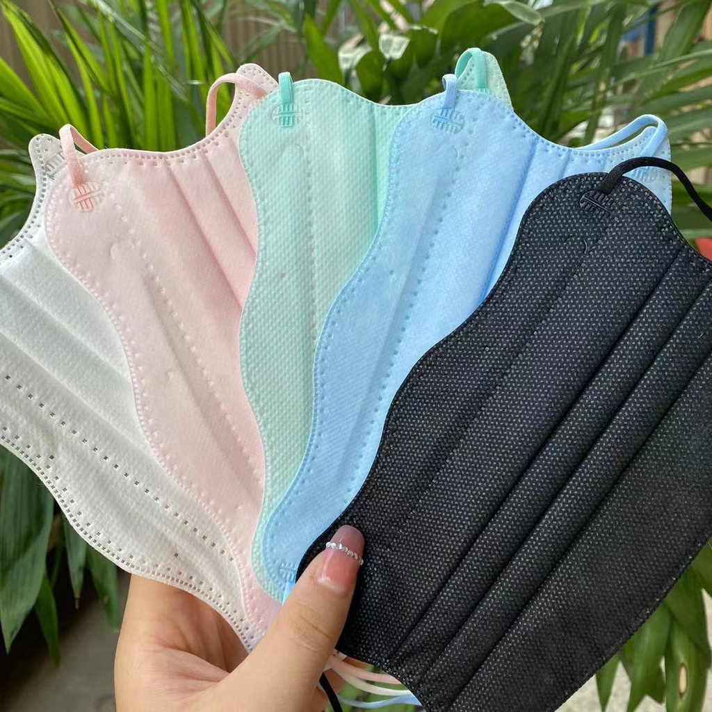 50pcs Adult V Waves Mask Women Face Mask Multicolor Mask | Shopee Singapore