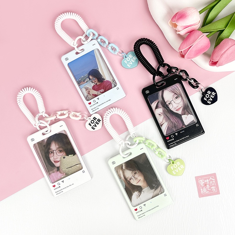 Ins Style Acrylic Card Holder Staridol Photocard Diy Id Card Case with ...
