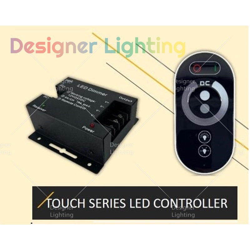 Designer Lighting [Dimmer Controller] 12v/24v Led Strip Dimmer Rotary ...