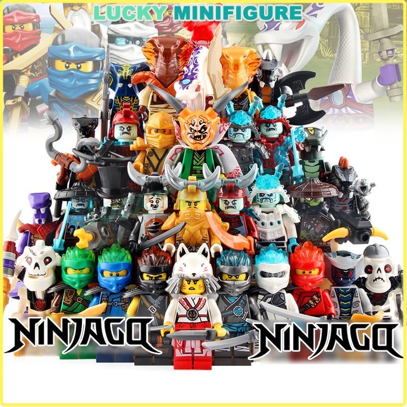 Ninja Minifigures Ice Emperor Blizzard Warrior Archer Swordsman Master ...