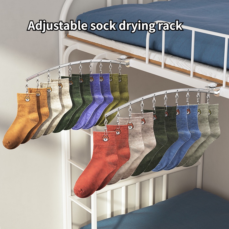 Stainless Steel Socks Rack Balcony Window Universal Storage Holder ...