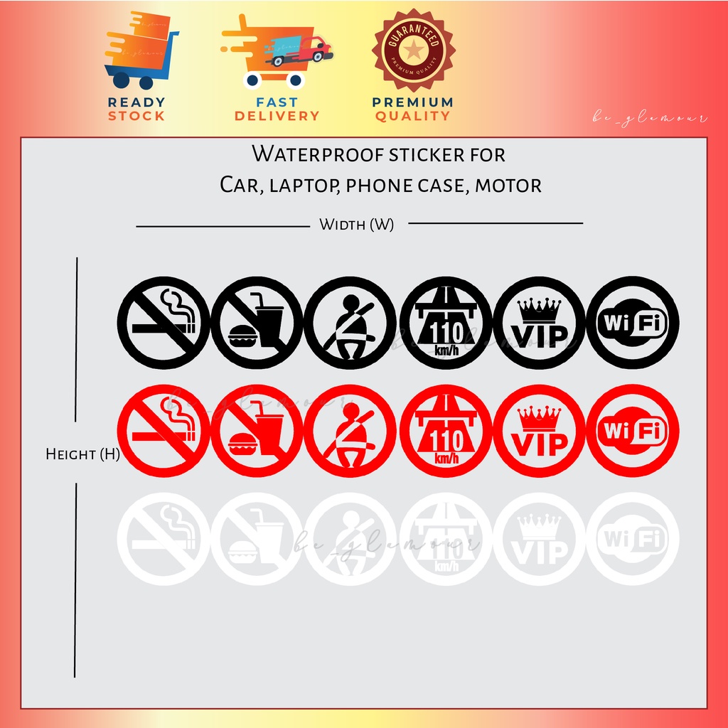 [2pcs] Kereta Mantap VIP logo car sticker reflective good clean car guy ...