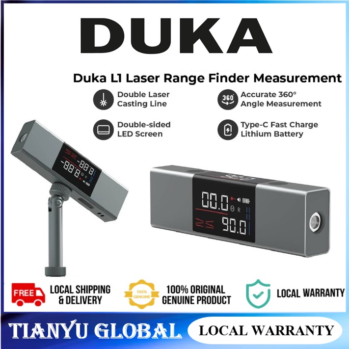 DUKA ATuMan LI1 Laser Casting Instrument Angle Meter Measure Tools ...