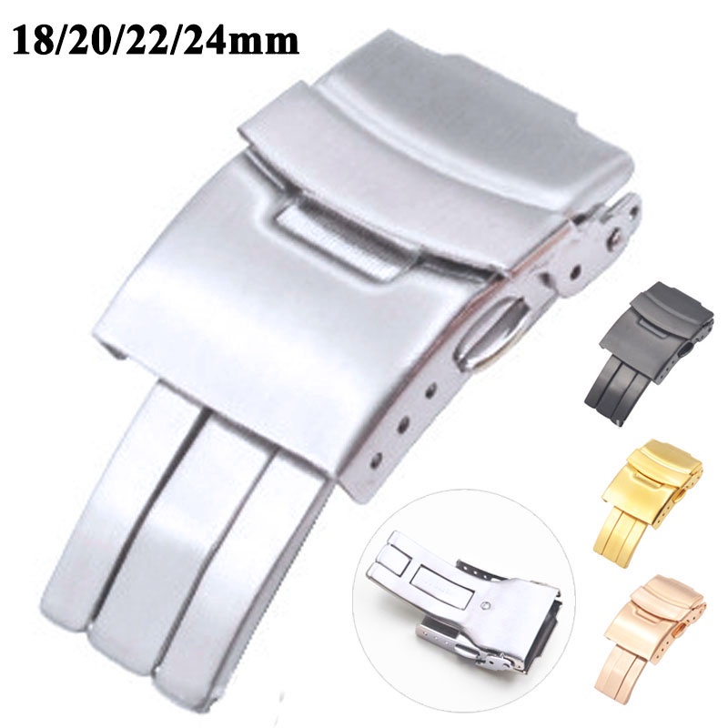Metal Buckle 18mm 20mm 22mm 24mm 304 Stainless Steel Metal Folding ...