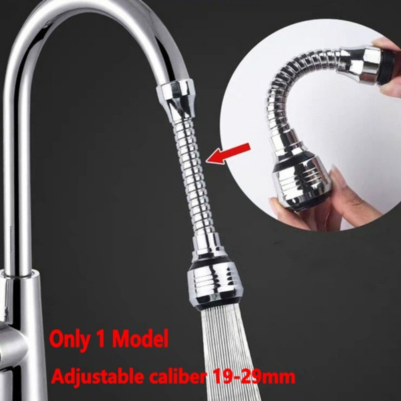 1 2 3 Modes Anti Splash Water Saving Faucet Aerator 360 Degree Swivel