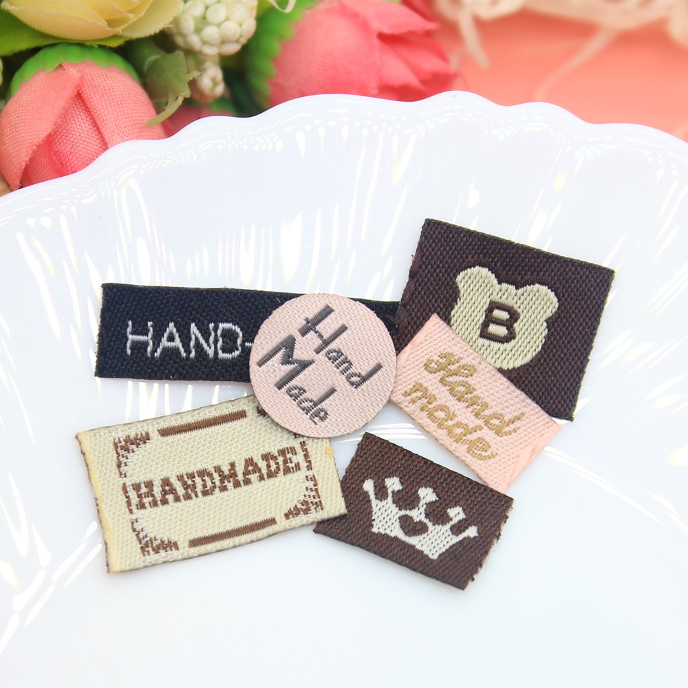10/100pcs/pack Handmade Weaving Mark Trademark English Garment Clothes ...