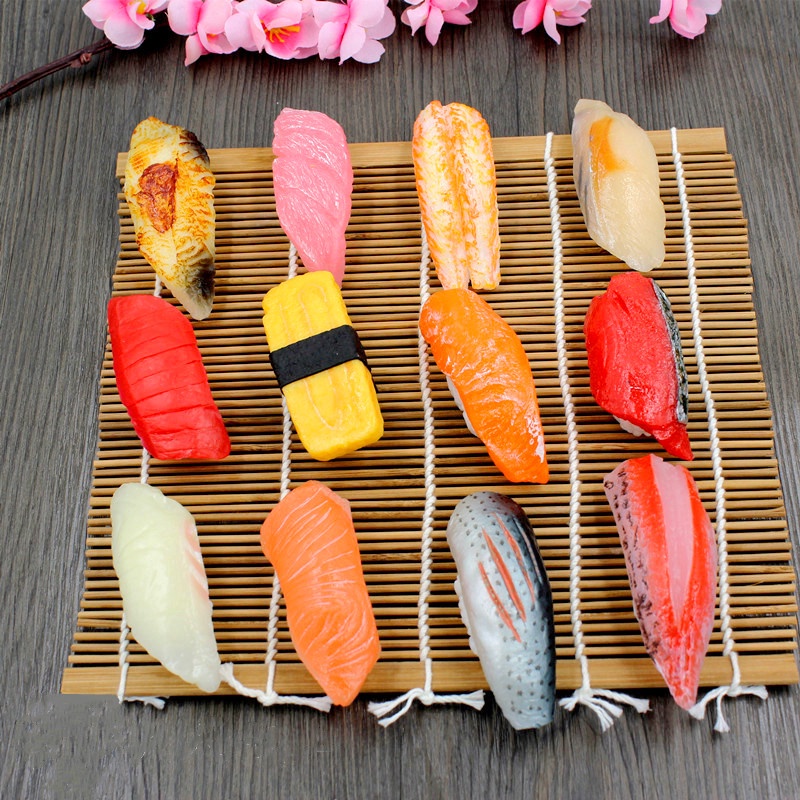 Artificial Sushi Fake Salmon Sashimi Model Kitchen Home Party ...