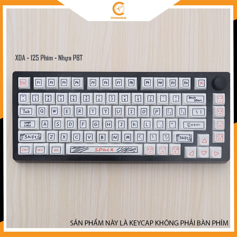 Hand-painted style Graffiti themed 125-key keycaps set, pbt plastic ...