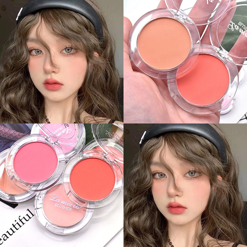 Milk Tea Blush Peach Pallete 6 Colors Face Mineral Pigment Cheek ...